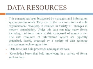 Concepts and components of information system | PPTX
