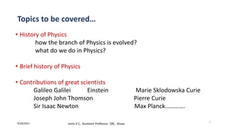 Concepts and developement in physics1[950] | PPT