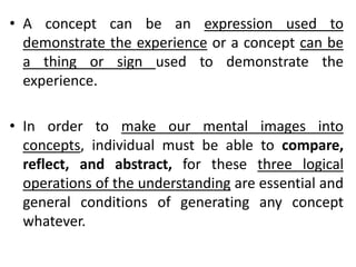 Concepts and experiences | PPT