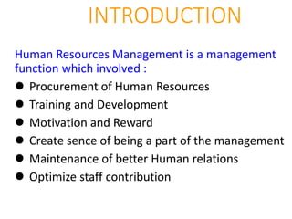 Concepts and functions of Human Resource Management | PPTX