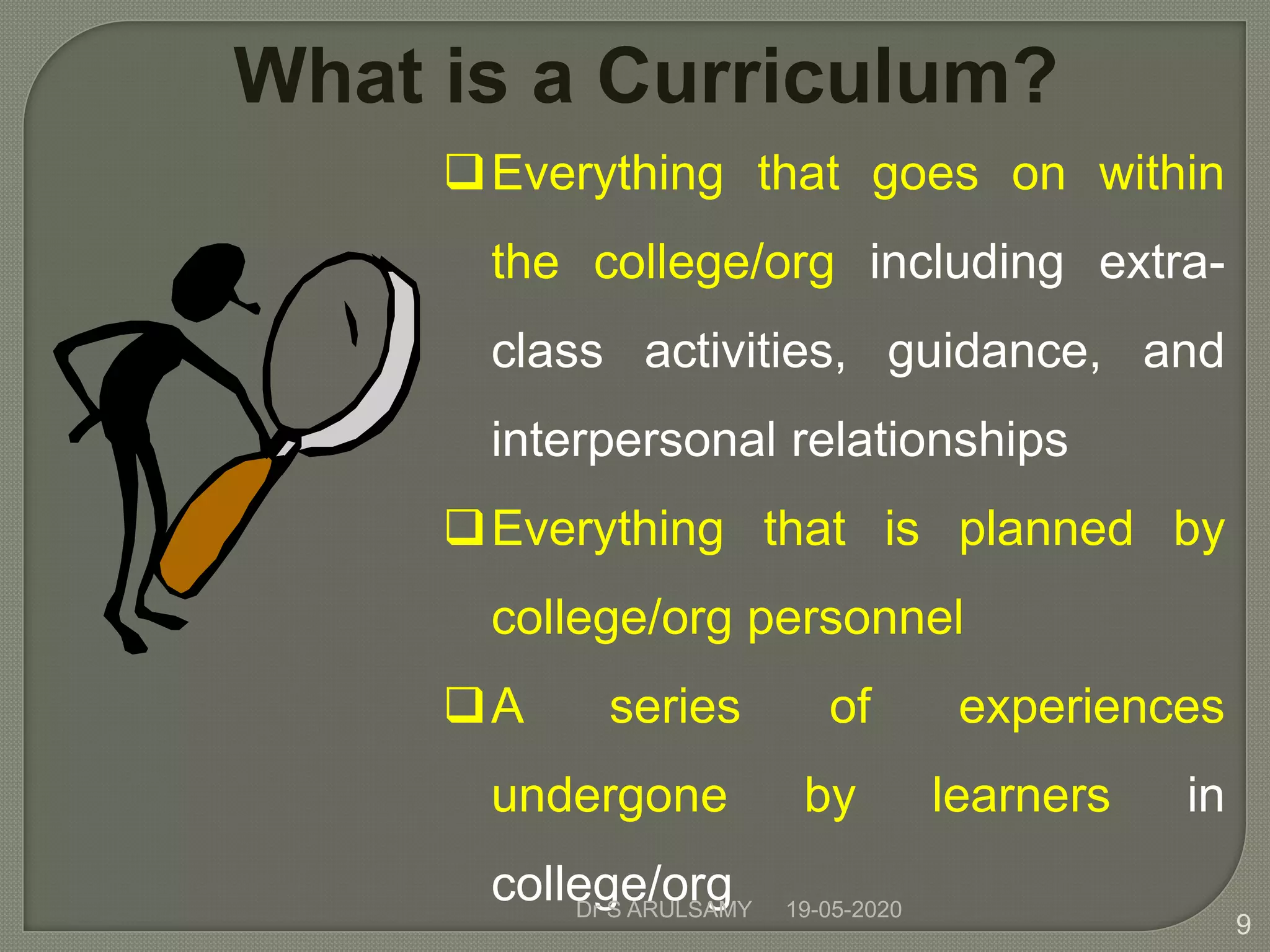 Concepts and principles of curriculum | PDF
