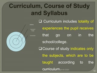 Concepts and principles of curriculum | PDF