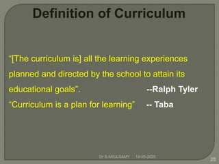 Concepts and principles of curriculum | PDF