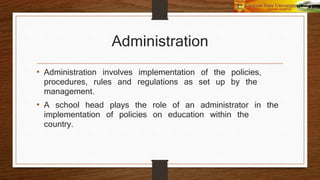 Concepts and principles of organization, administration, and ...