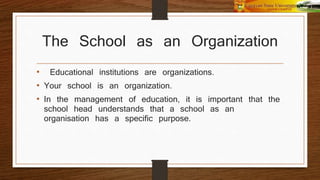 Concepts and principles of organization, administration, and ...