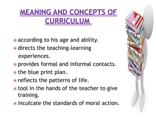 Concepts and steps in curriculum | PPTX | Primary Education | Education