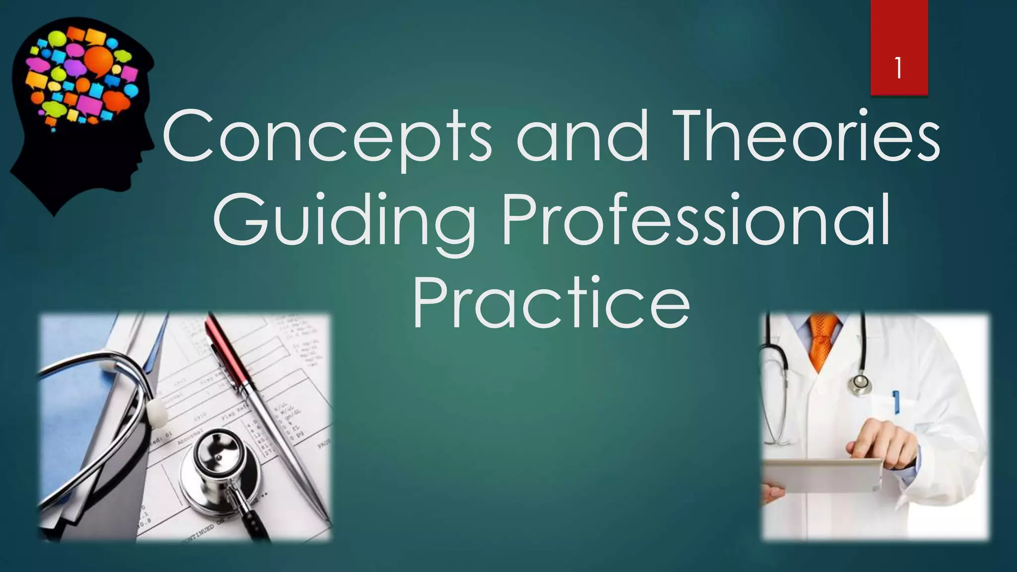 Concepts and theories guiding professional practice | PPTX