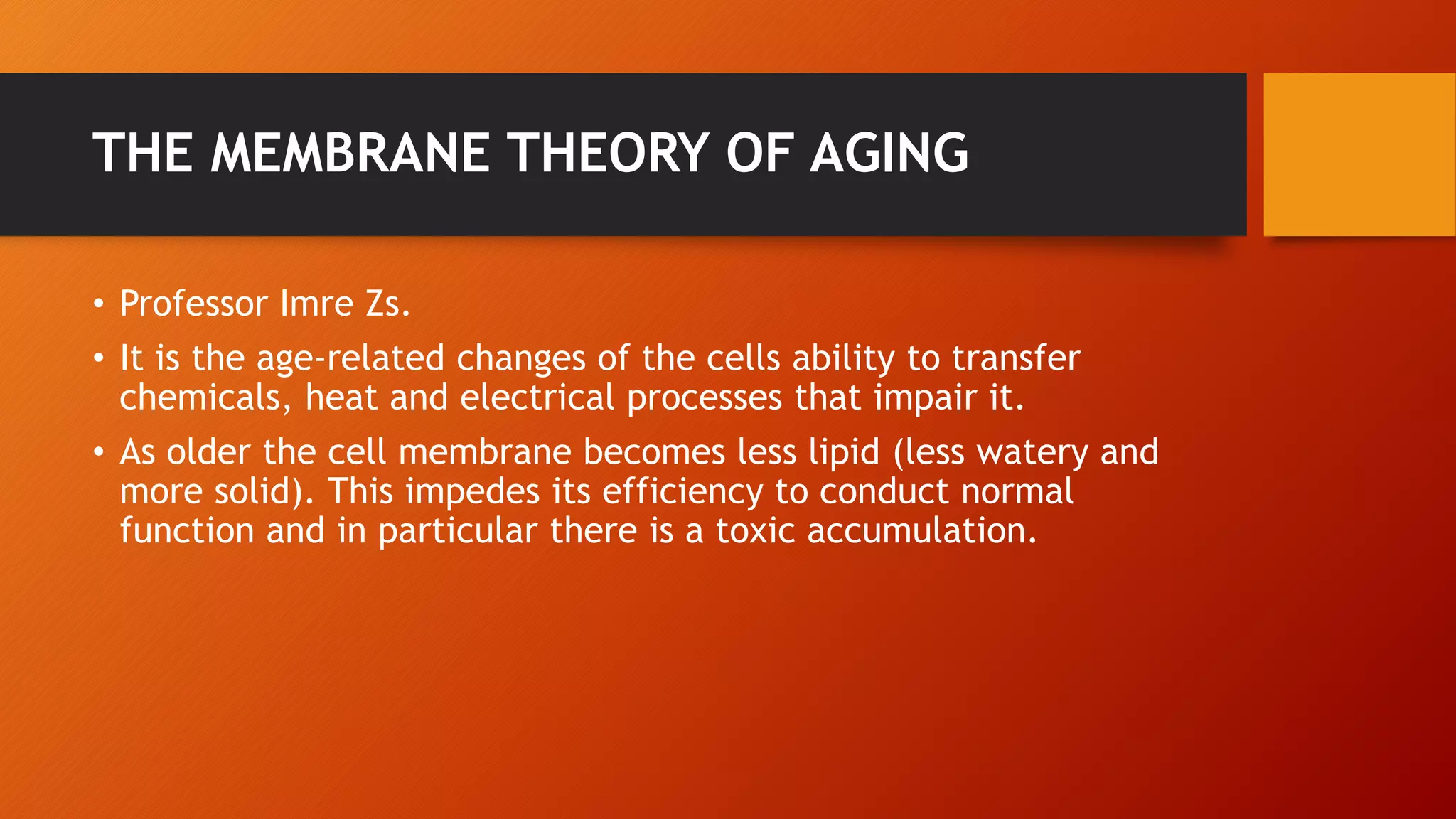 Concepts and theories of aging | PPTX