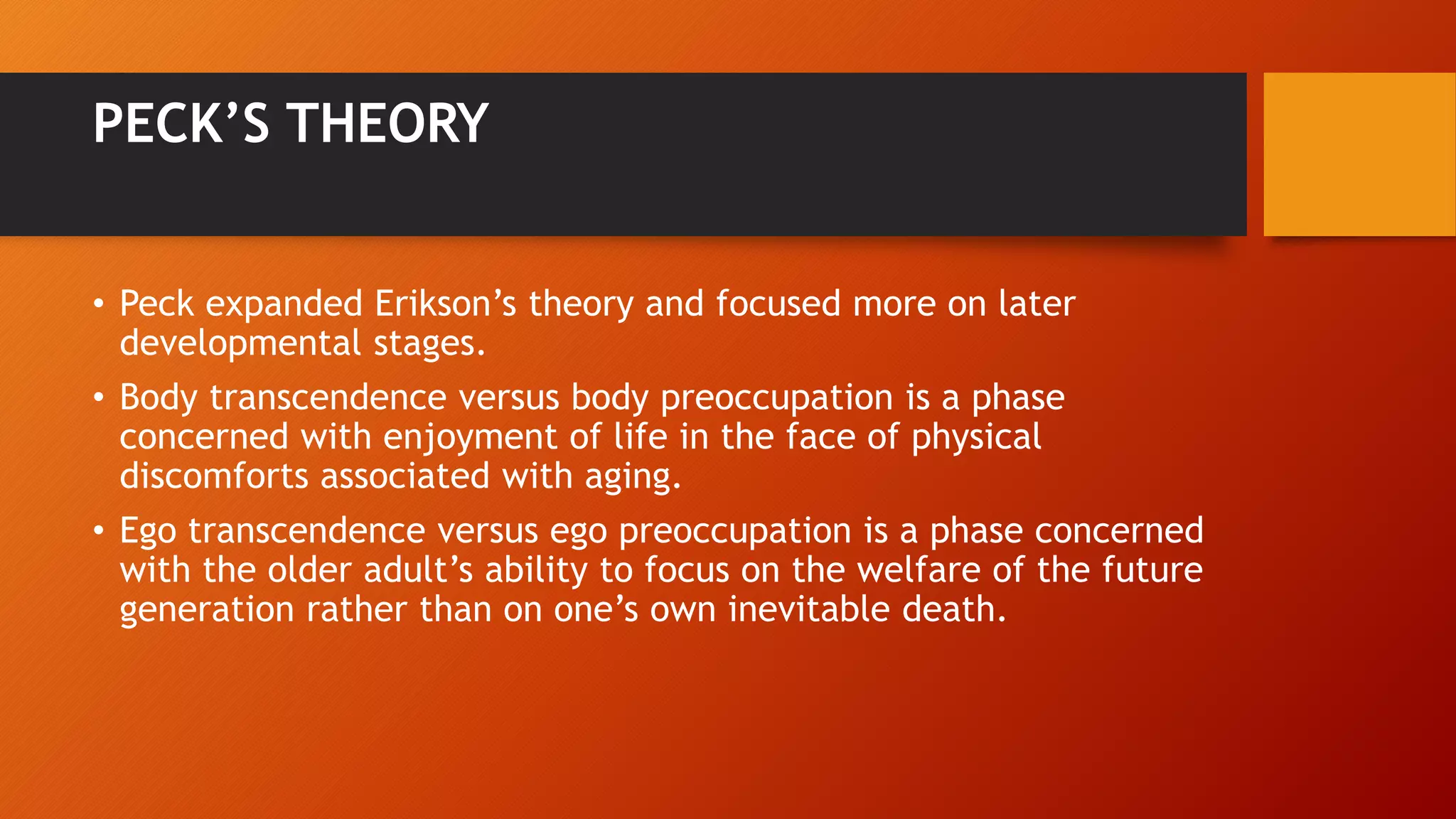 Concepts and theories of aging | PPTX