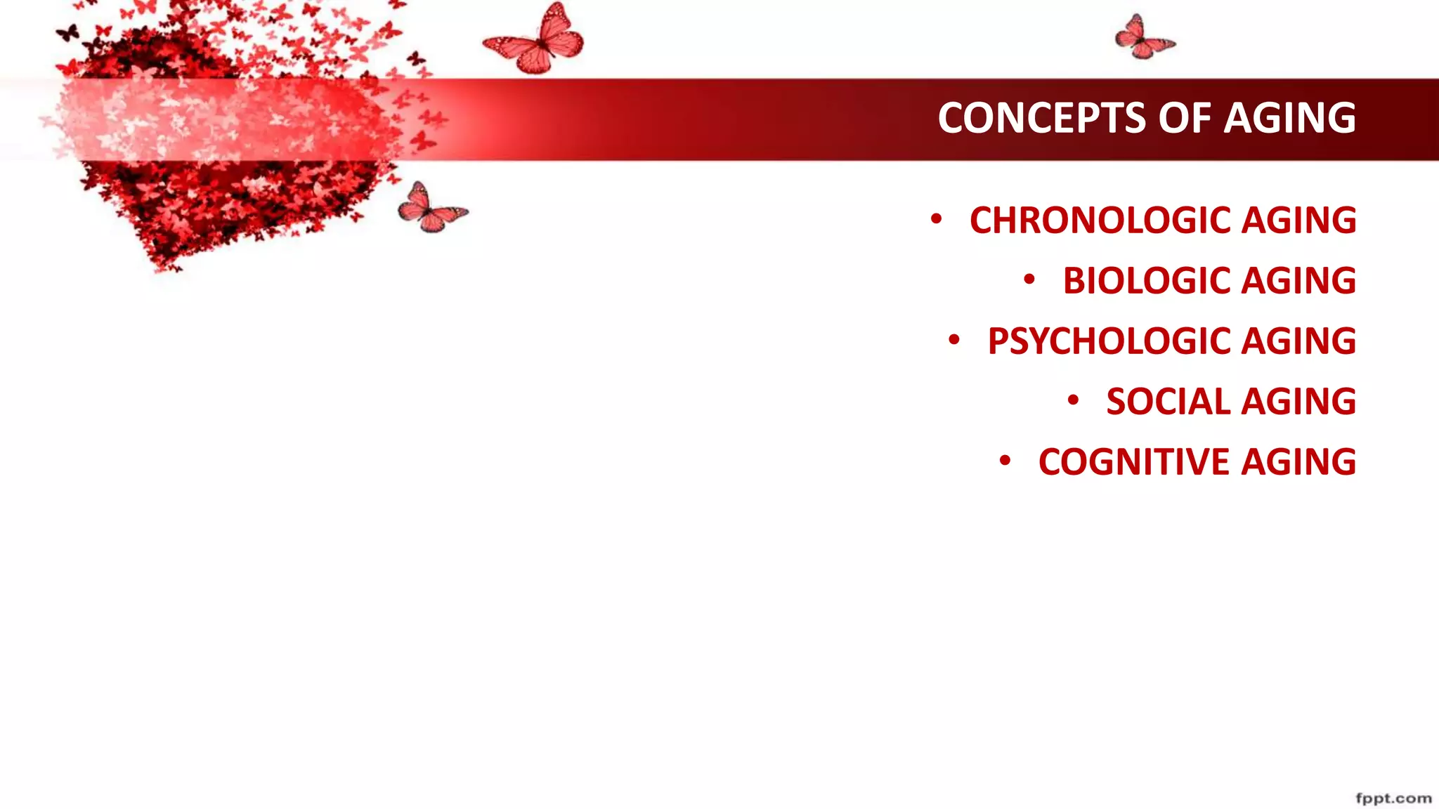 Concepts and theories of aging | PPTX