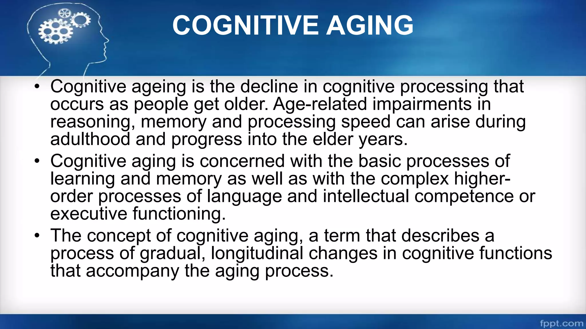 Concepts and theories of aging | PPTX