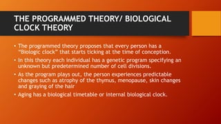 Concepts and theories of aging | PPTX