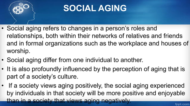 Concepts and theories of aging | PPTX