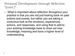 Concepts and theories of supervision and reflection | PPTX
