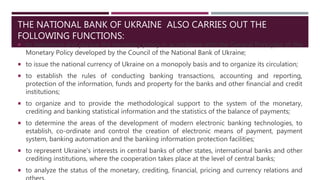 Concepts and types of banks in Ukraine | PPTX
