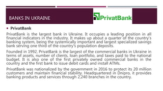 Concepts and types of banks in Ukraine | PPTX