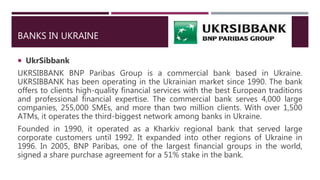 Concepts and types of banks in Ukraine | PPTX