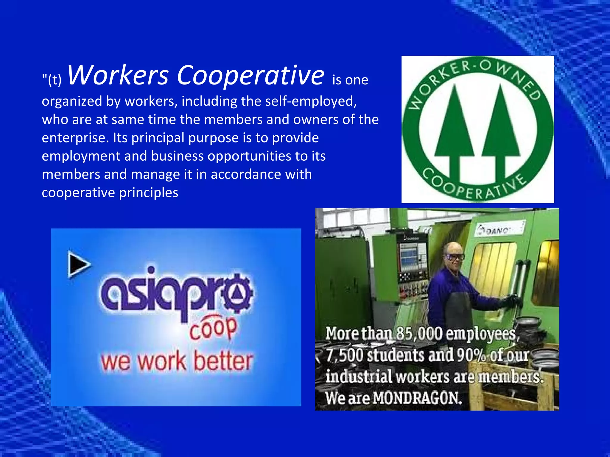 Concepts and Types of Cooperatives | PPT