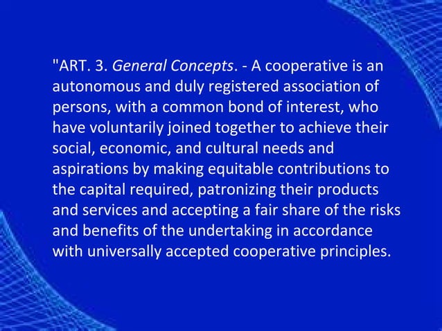 Concepts and Types of Cooperatives | PPT | Agriculture | Industries