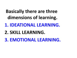 CONCEPTS OF LEARNING | PPTX
