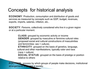 Concepts for historical_analysis | PPT