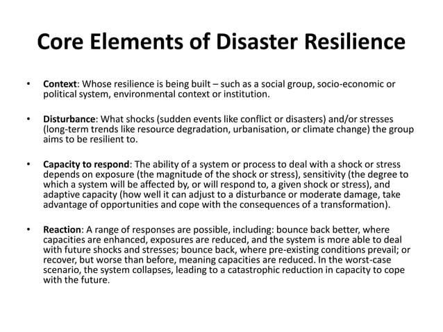 Concepts in disaster management | PPTX | Environment | Science