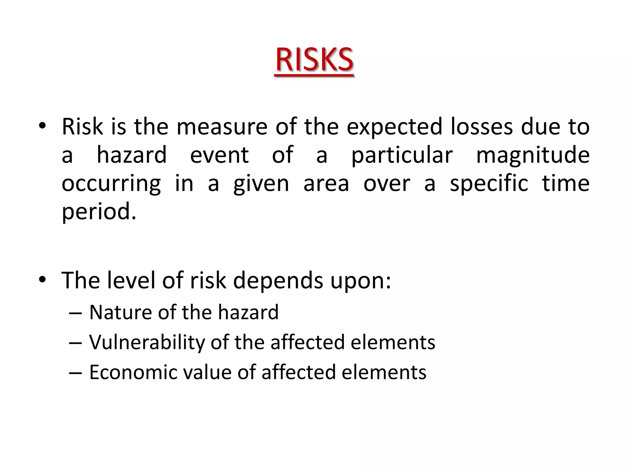 Concepts in disaster management | PPTX