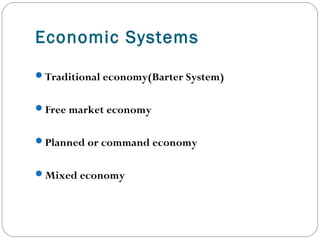 Concepts in economics | PPT