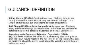 Concepts in guidance,unit 1 | PPT