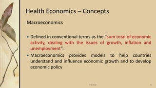 Concepts in health economics | PPTX