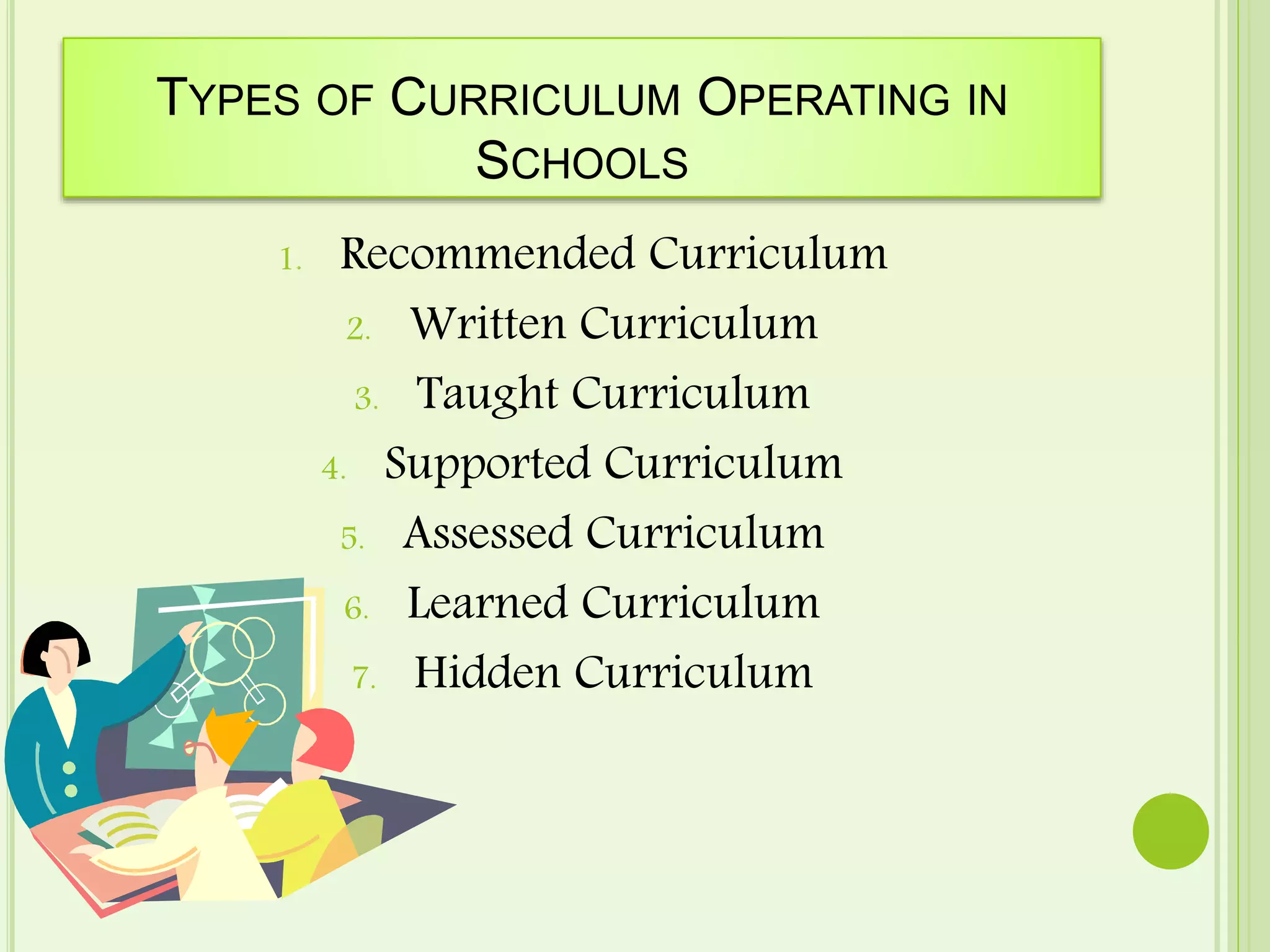 Concepts, nature and purpose of curriculum | PPTX