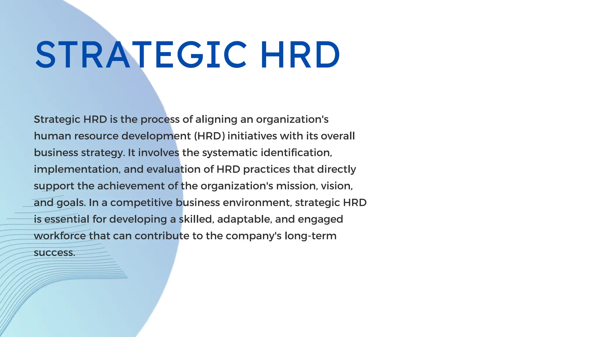 concepts of human resource development and its strategy | PPTX