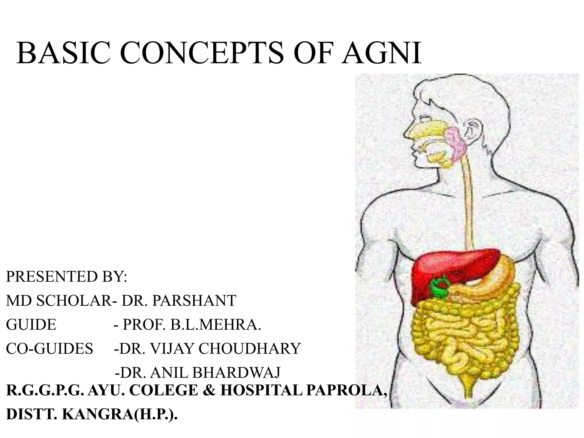 Concepts of agni Dr. Parshant | PPTX