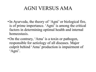 Concepts of agni Dr. Parshant | PPTX
