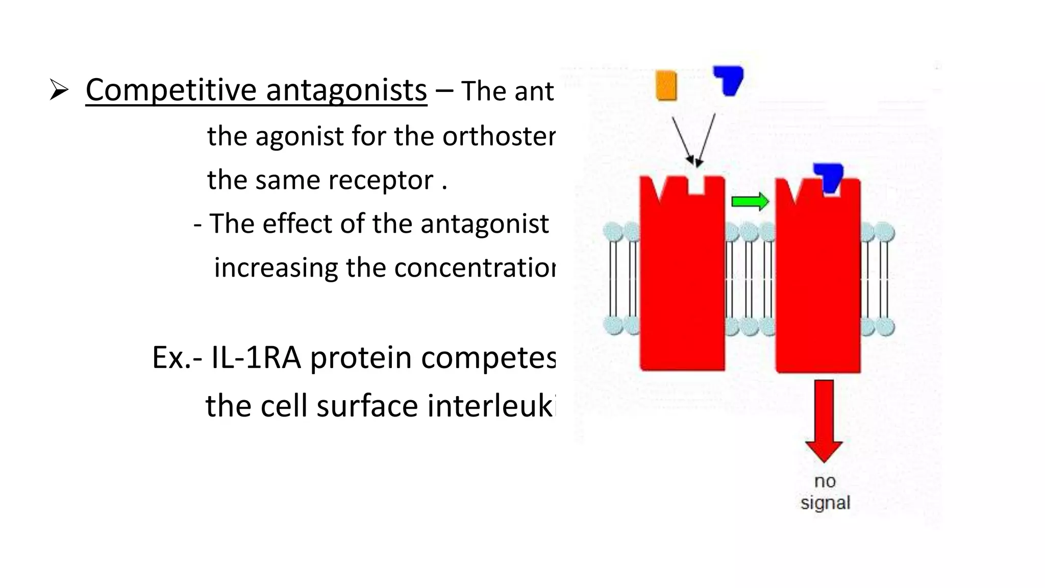 Concepts of agonist and antagonist receptors | PPTX