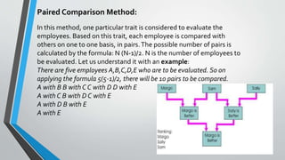 Concepts of appraisal and appraisal methods | PPTX
