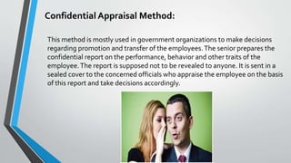 Concepts of appraisal and appraisal methods | PPTX