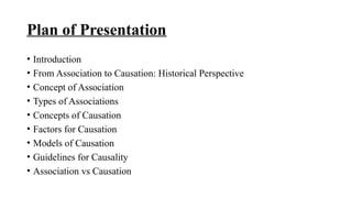 Concepts of Association and Causation in infectious dis epid.pptx