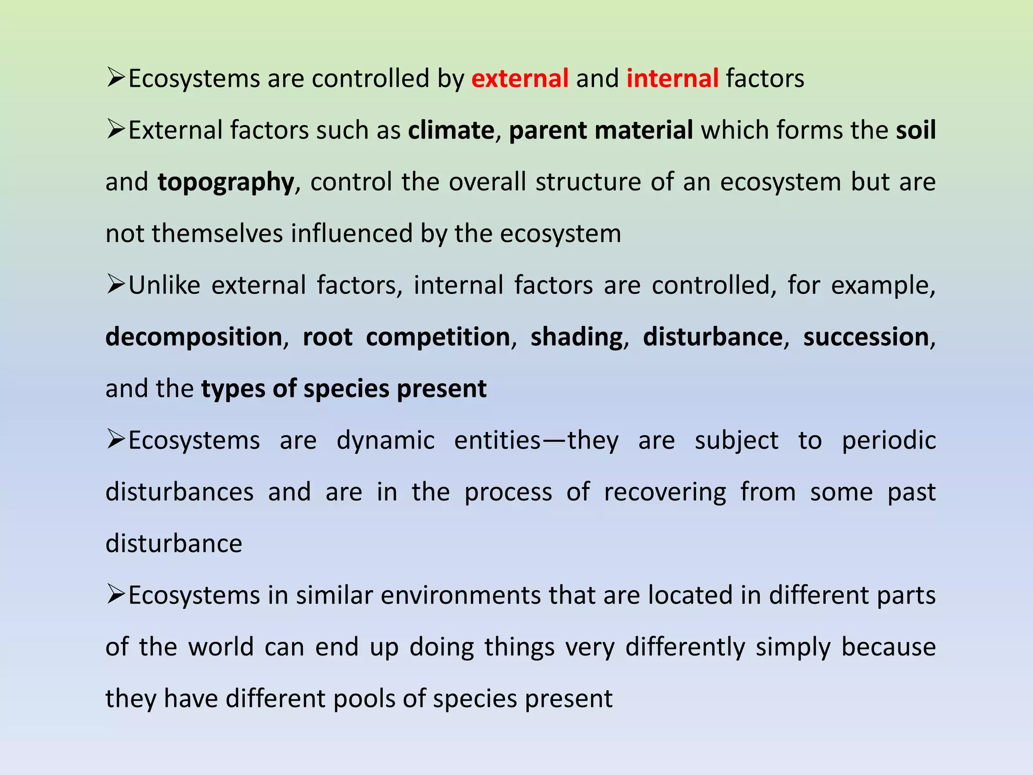 Concepts of biosphere, ecosystem, biome, ecotone, community and ecology ...