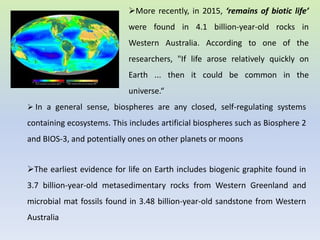 Concepts of biosphere, ecosystem, biome, ecotone, community and ecology ...