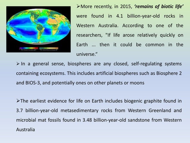 Concepts of biosphere, ecosystem, biome, ecotone, community and ecology ...