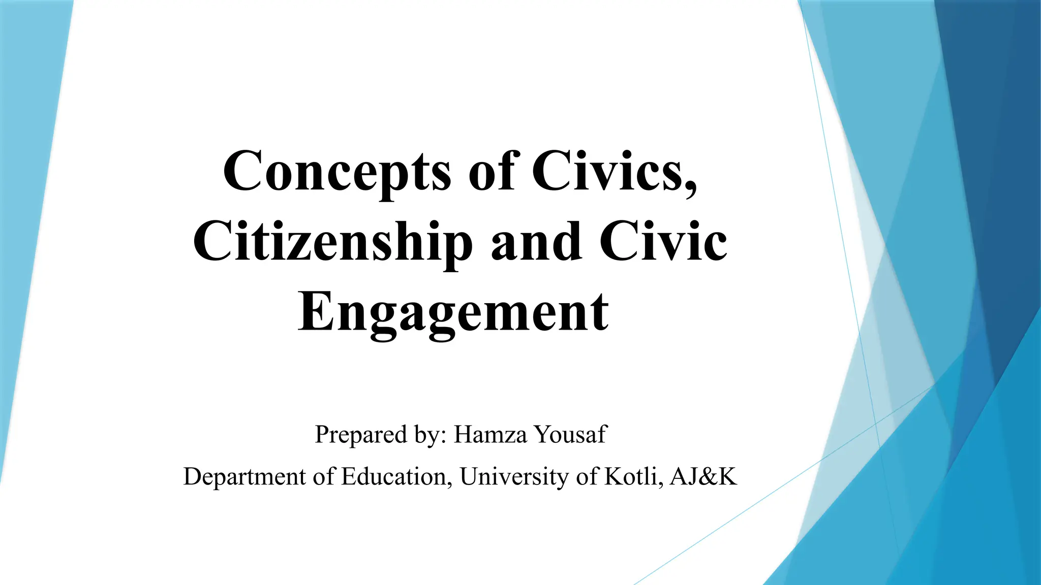 Concepts of Civics, Citizenship and Civic Engagement.pptx