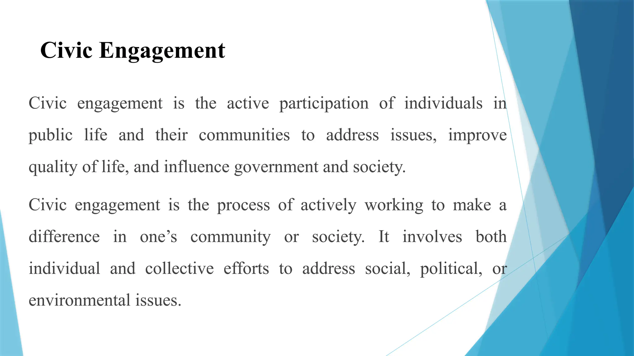 Concepts of Civics, Citizenship and Civic Engagement.pptx