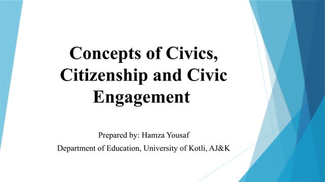 Concepts of Civics, Citizenship and Civic Engagement.pptx