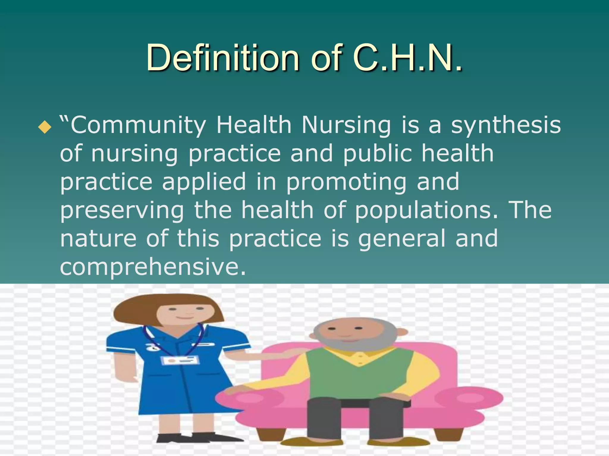 Concepts of community health and community health nursing | PPTX