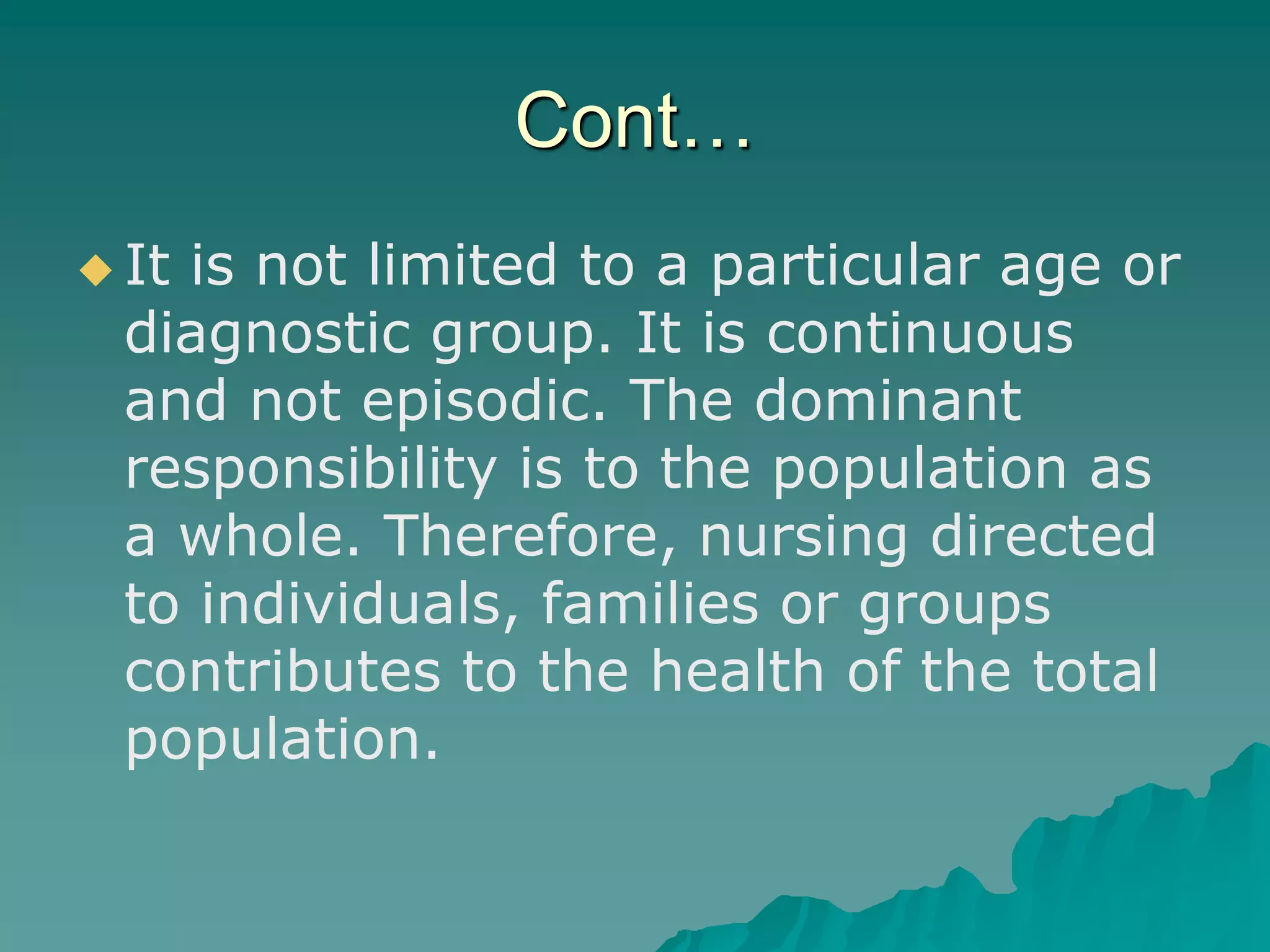 Concepts of community health and community health nursing | PPTX