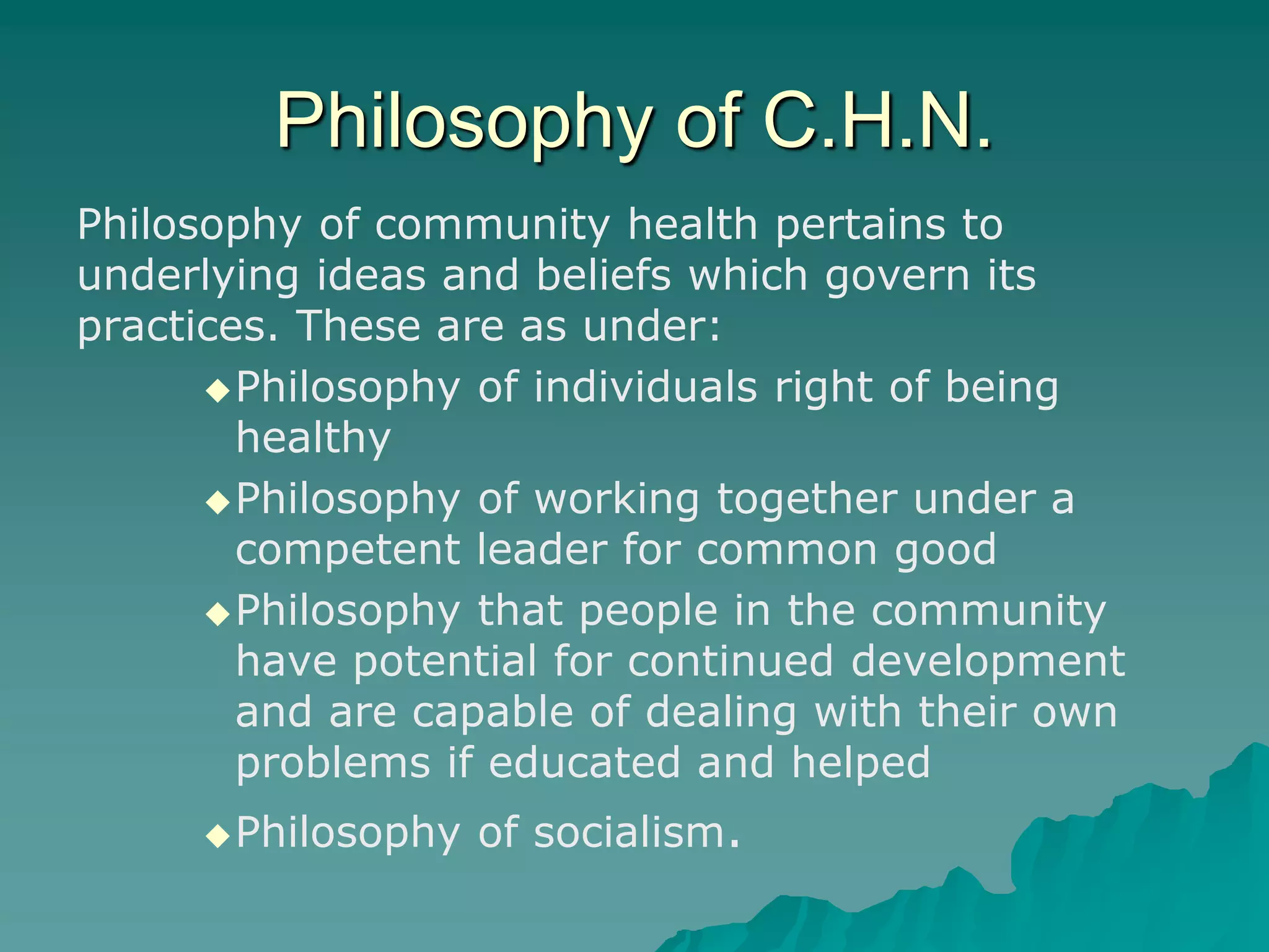 Concepts of community health and community health nursing | PPTX