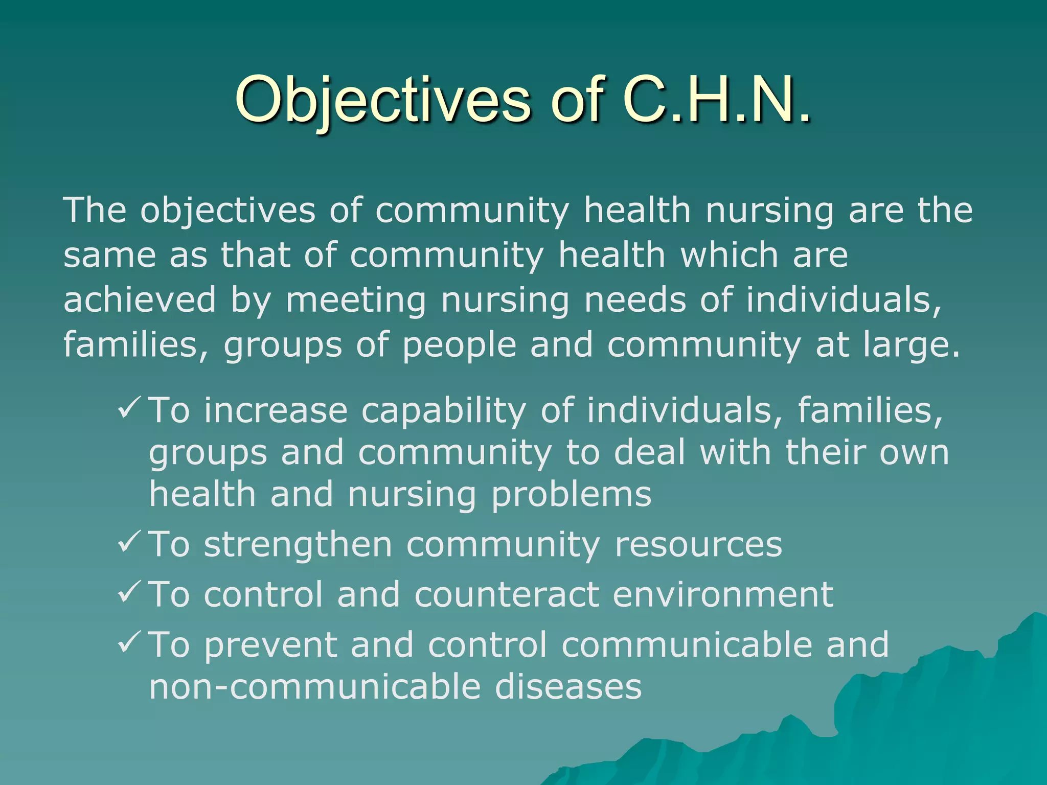 Concepts of community health and community health nursing | PPTX