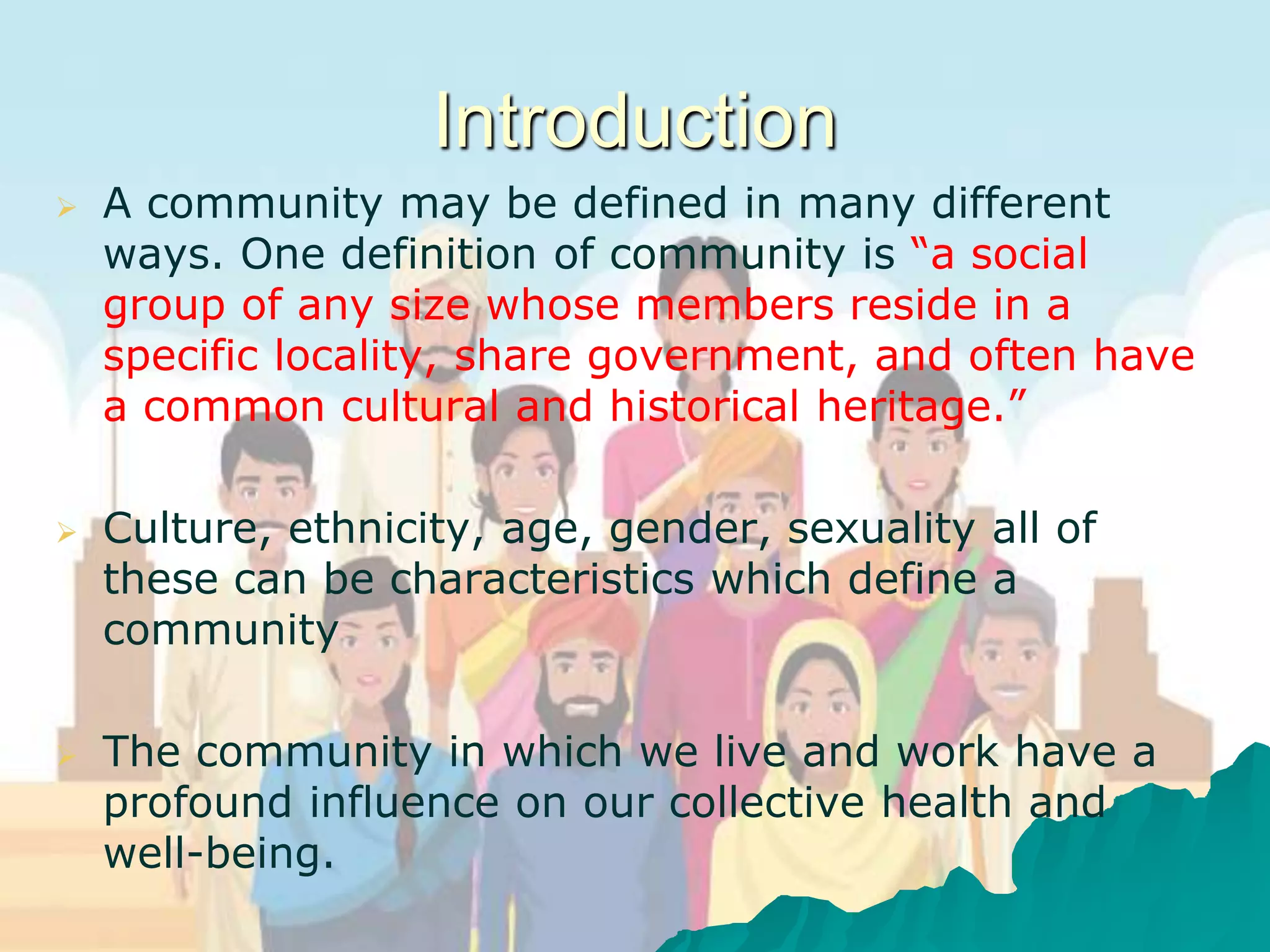 Concepts of community health and community health nursing | PPTX