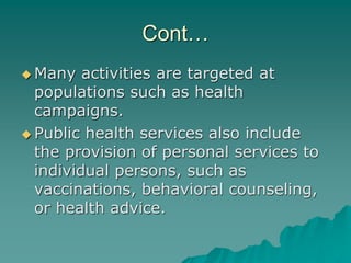 Concepts of community health and community health nursing | PPTX